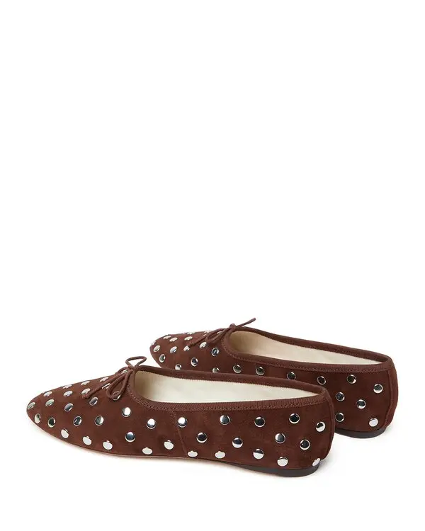 LOEFFLER RANDALL Embellished Leather Flats