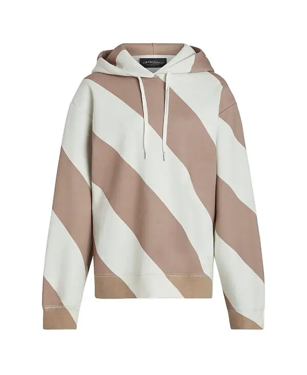 Cynthia Rowley Striped Hoodie - Camel White