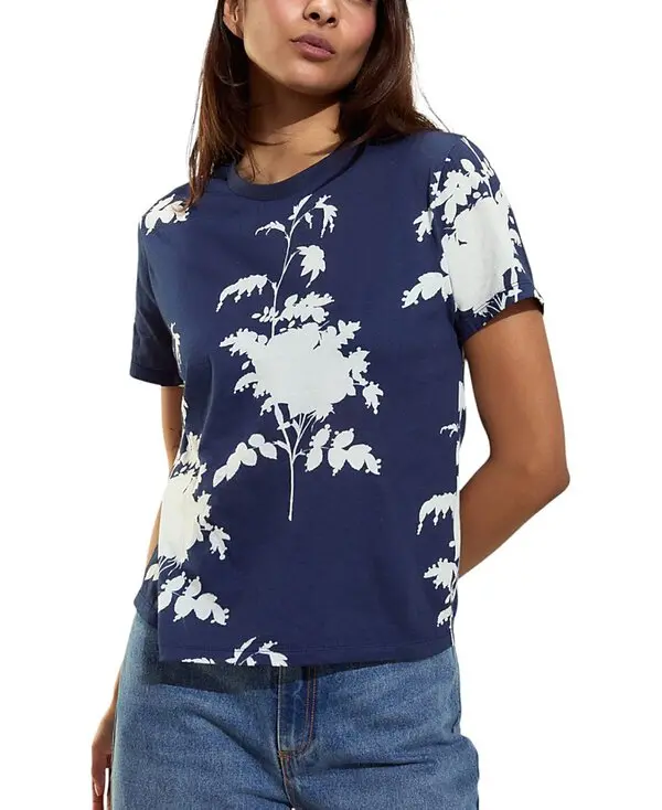 Cynthia Rowley Everyday Cotton Tee - Navy/white