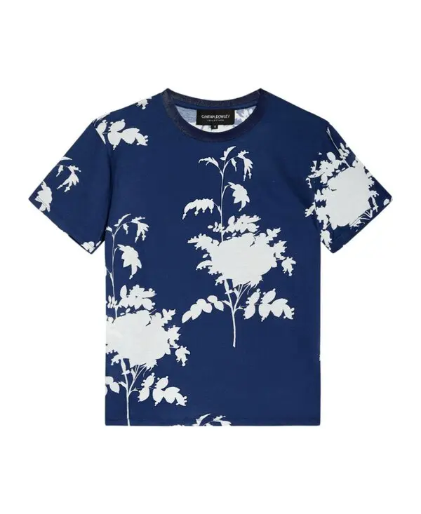 Cynthia Rowley Everyday Cotton Tee - Navy/white