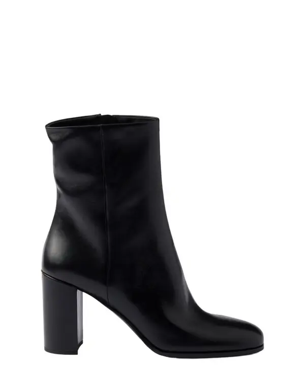 Prada Leather Booties - Black