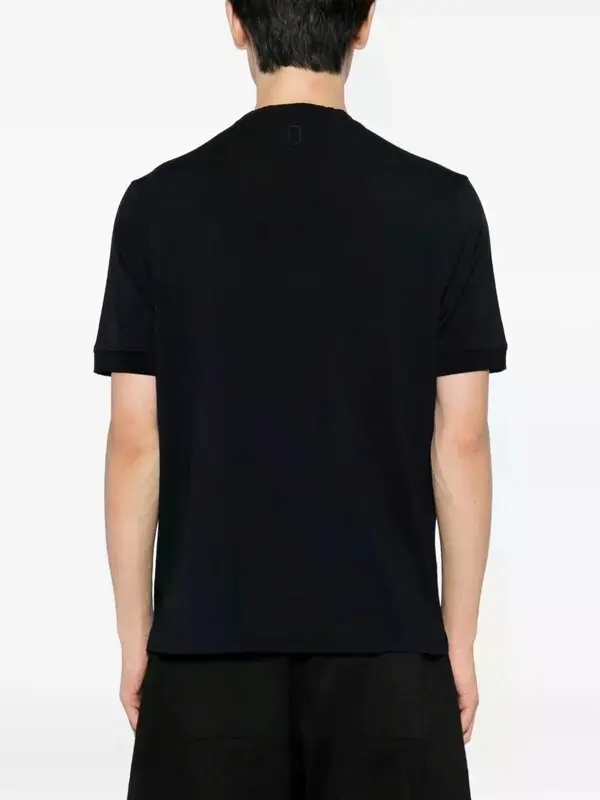 Canali Wool T-shirt - Black