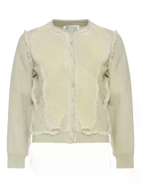 MAISON MARGIELA Frayed Cardigan - Neutrals