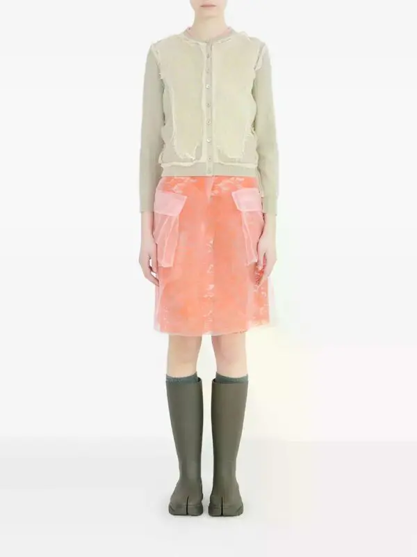 MAISON MARGIELA Frayed Cardigan - Neutrals