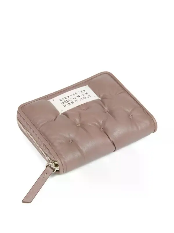 MAISON MARGIELA Quilted Zip-around Wallet - Neutrals