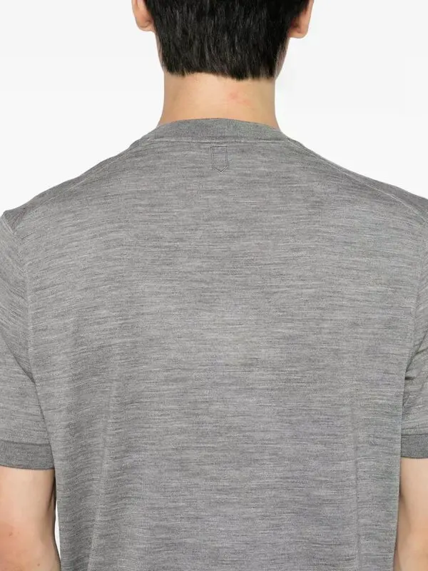 Canali Wool T-shirt - Grey