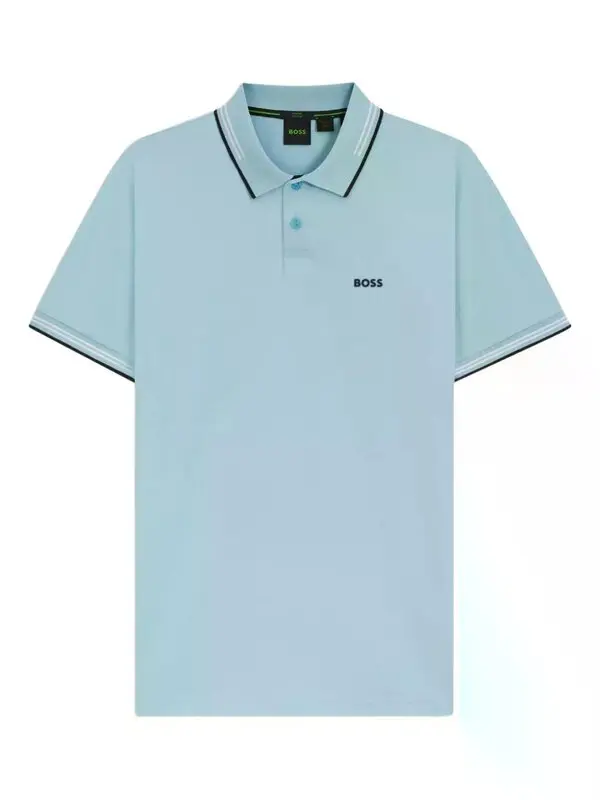 BOSS Tipped-collar Polo Shirt - Blue