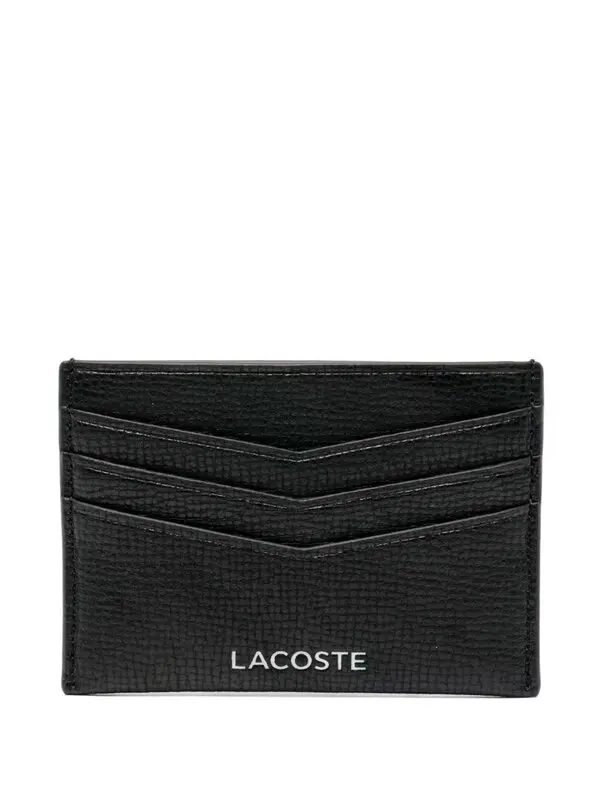 Lacoste Leather Card Holder - Black