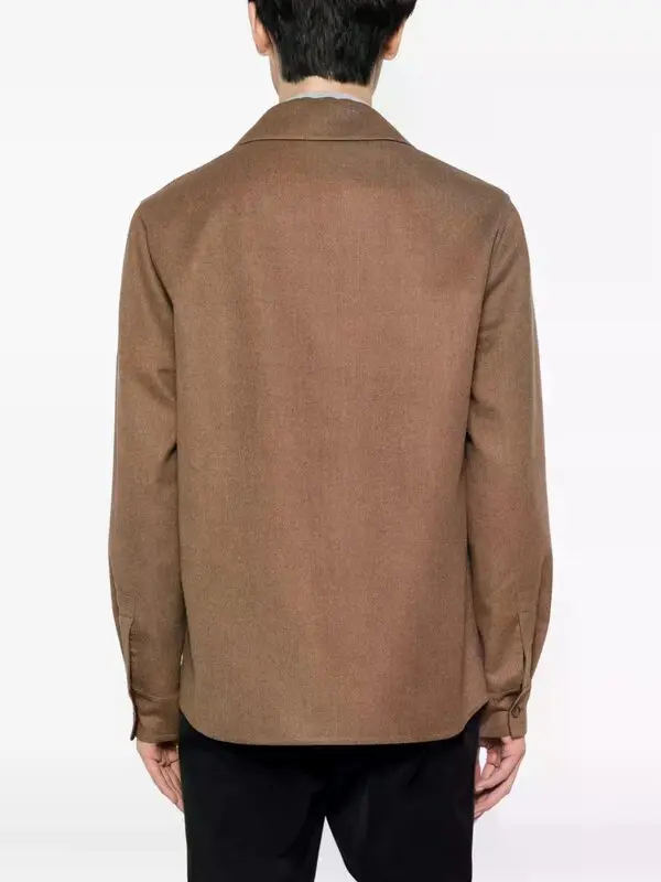 Canali Wool-blend Jacket - Brown