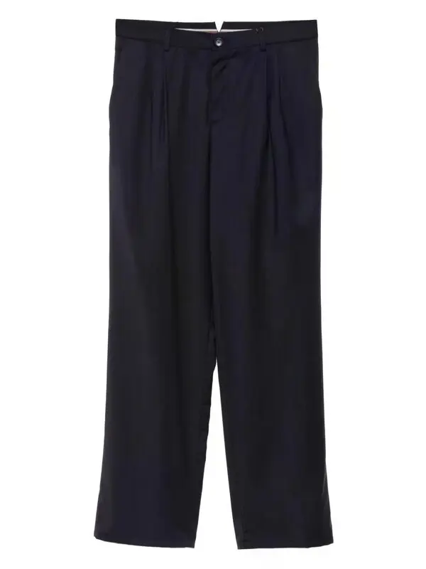 Canali Pleated Wool Trousers