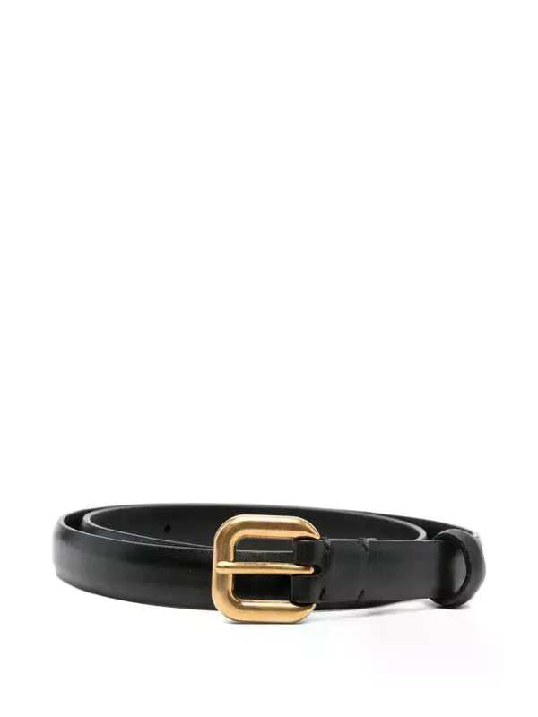 Wardrobe.NYC X Rhw Buckle Leather Belt - Black
