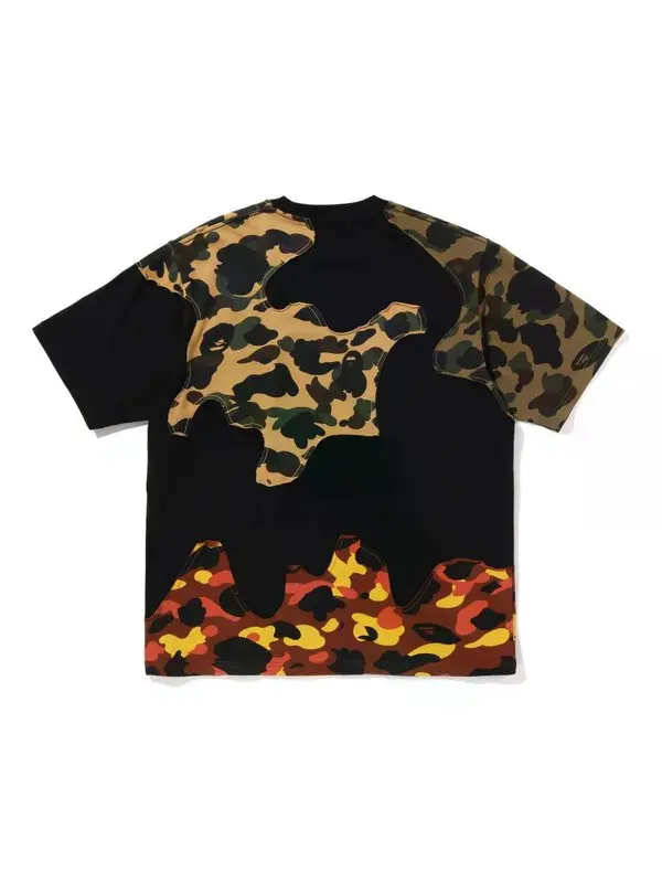 A BATHING APE Camouflage-panels T-shirt