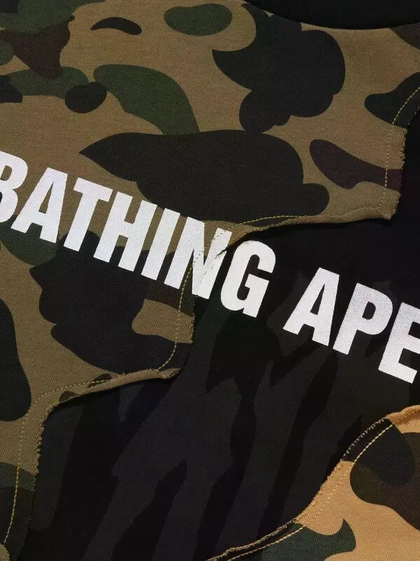 A BATHING APE Camouflage-panels T-shirt