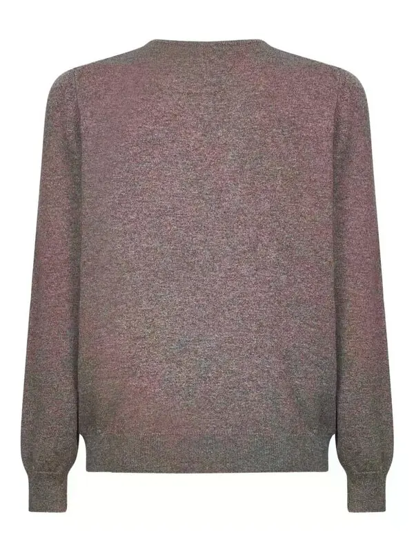 D4.0 Ribbed Crew-neck Sweater - Brown