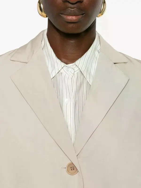 Aspesi Button-fastening Coat - Neutrals