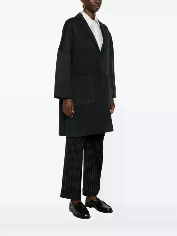 SEMICOUTURE Patch-pocket Wool Coat