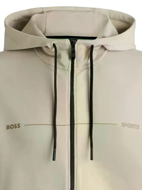 BOSS Drawstring Zip-up Hoodie