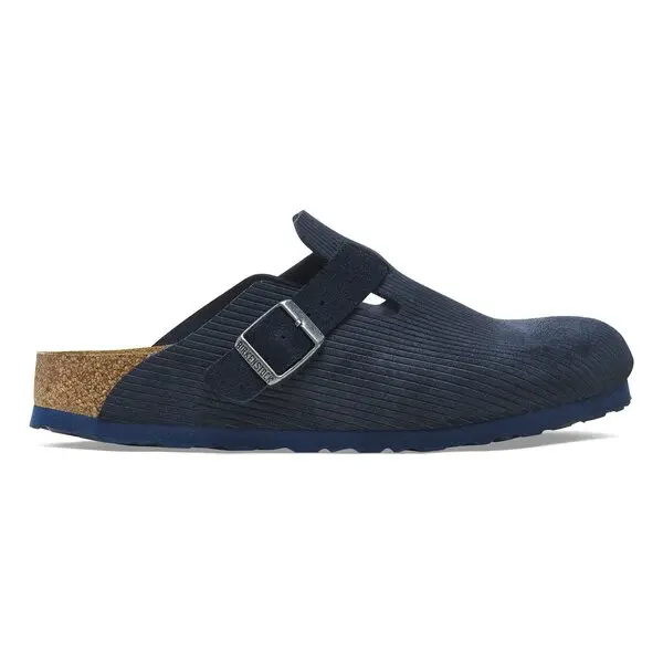 BIRKENSTOCK Boston Suede Leather Clogs - Corduroy Midnight