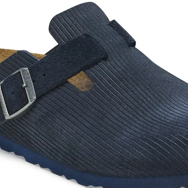 BIRKENSTOCK Boston Suede Leather Clogs - Corduroy Midnight