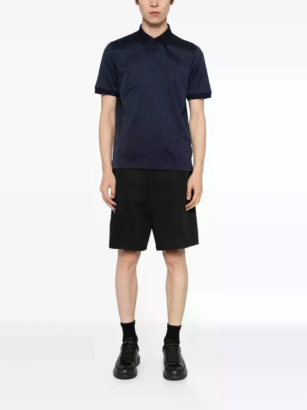 Canali Cotton Polo Shirt - Blue