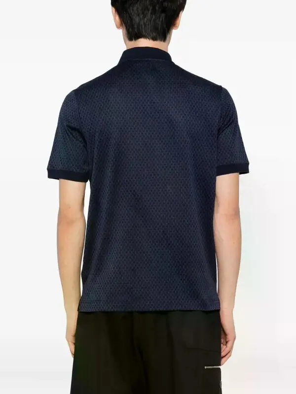 Canali Cotton Polo Shirt - Blue