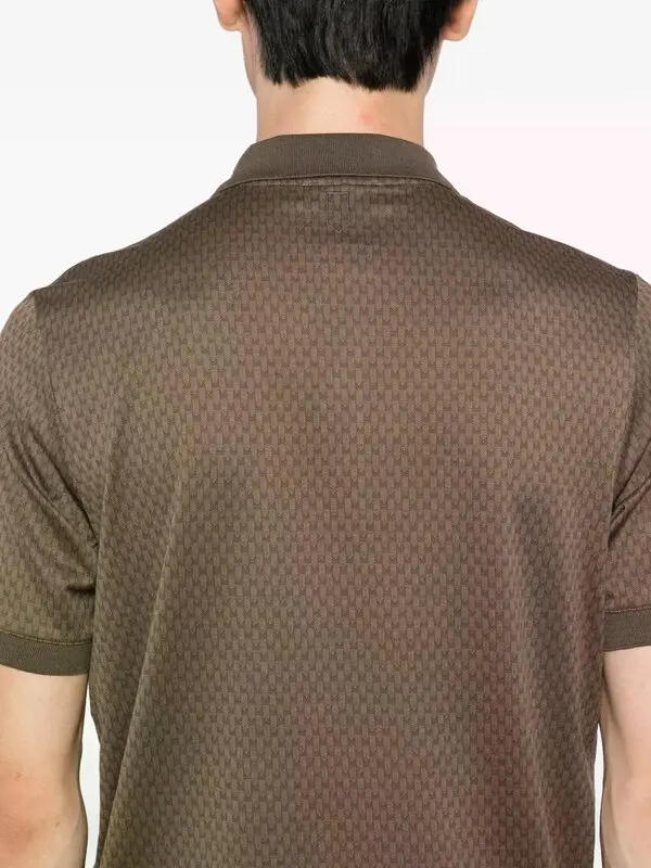 Canali Cotton Polo Shirt - Brown