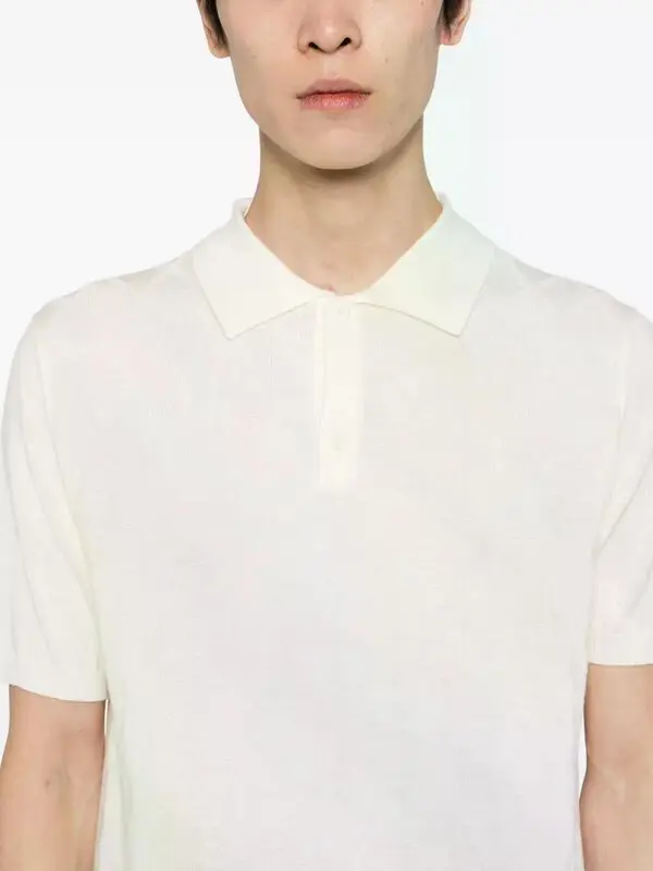 Canali Wool Polo Shirt - Neutrals