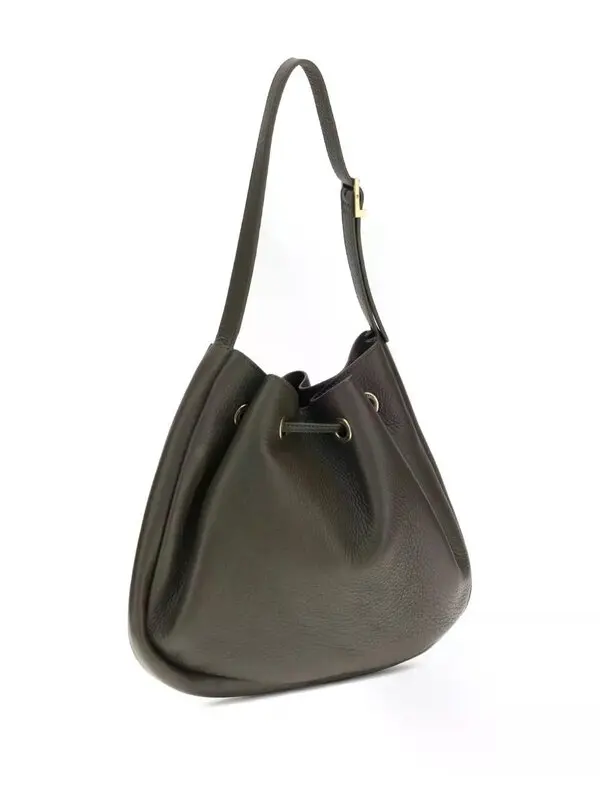Saint Laurent Drawstring Leather Shoulder Bag