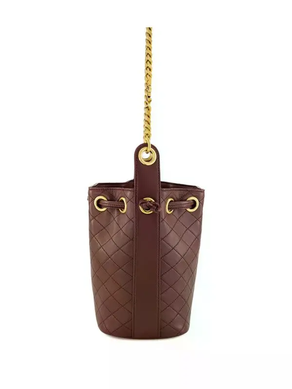 Saint Laurent Mini Quilted-leather Bucket Bag