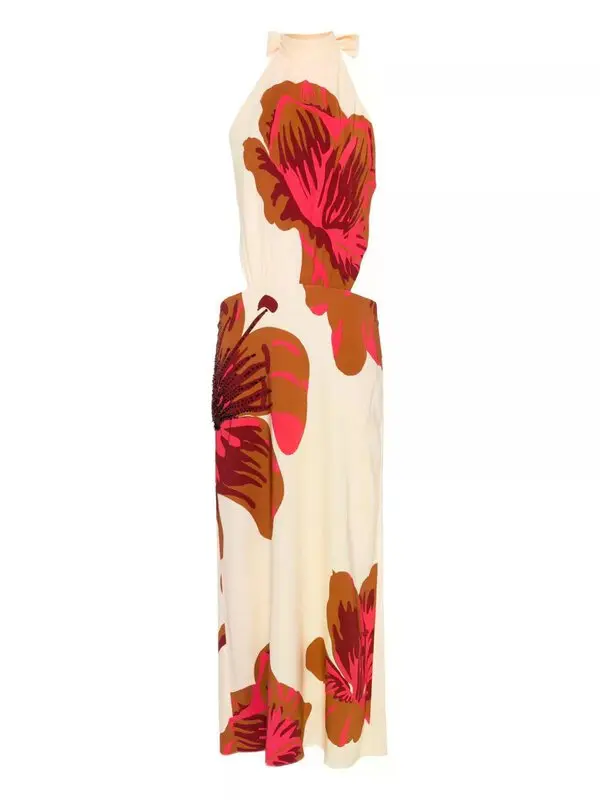 Johanna Ortiz Best Of Times Midi Dress - Neutrals