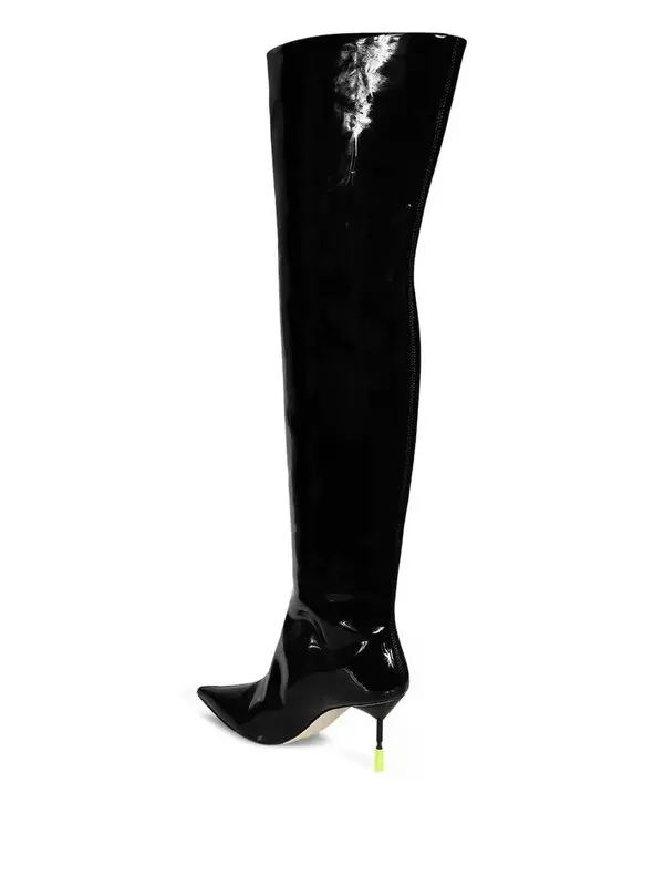MSGM Patent Leather Pointed-toe Boots