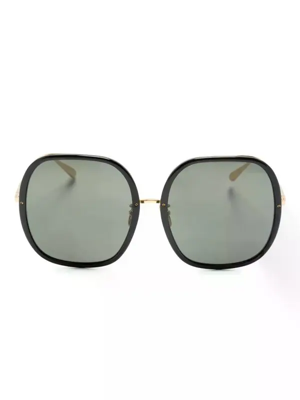 Linda Farrow Celia Oversized-frame Sunglasses - Black