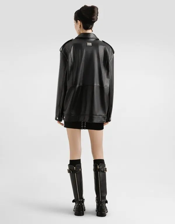 Dolce & Gabbana Stretch Satin Dress - Woman Dresses Black Satin 46