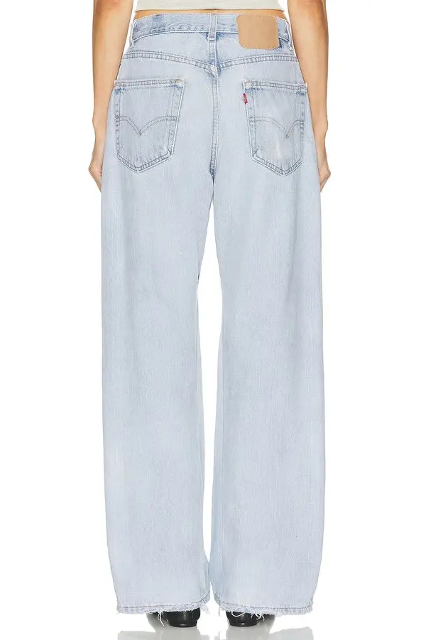 ALIGRACE Vintage Wide Leg Jeans - Light Medium
