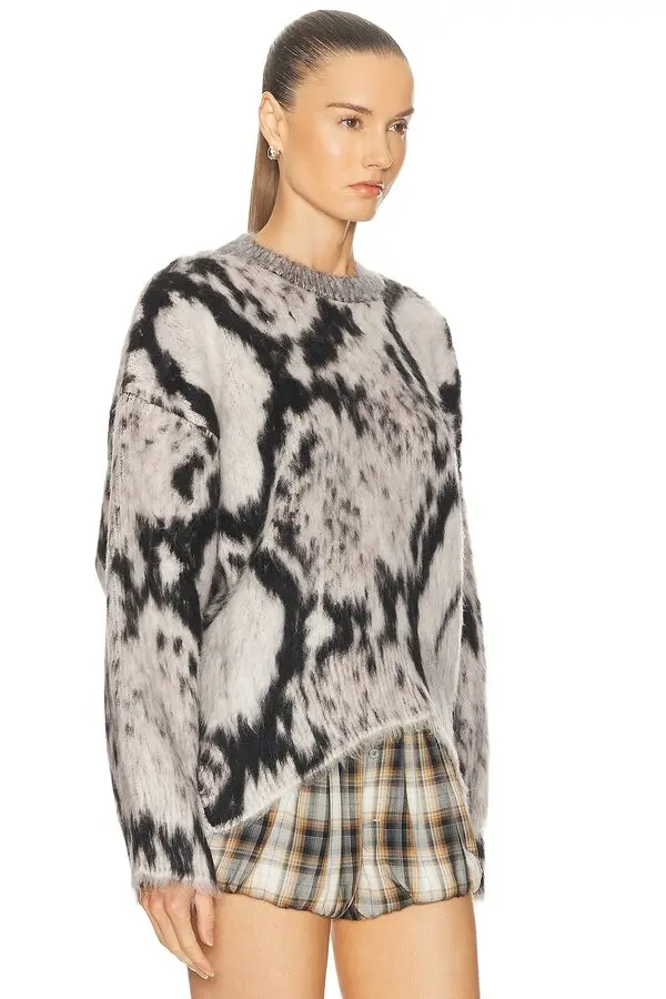 Attico Brushed Python Heavy Knit Sweater