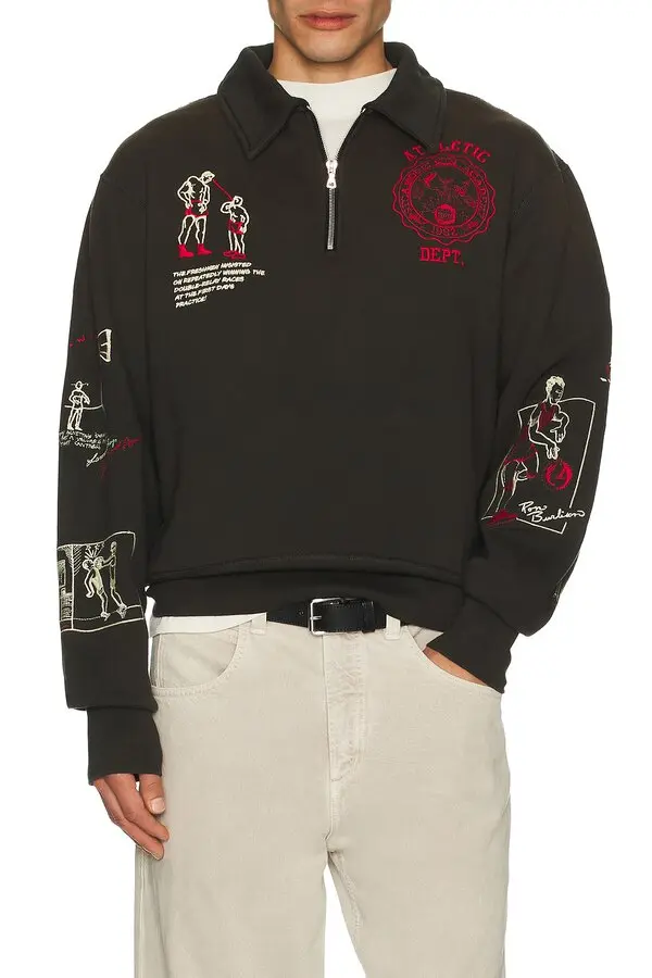 SAMUEL ZELIG Varsity 1/4 Zip Sweater