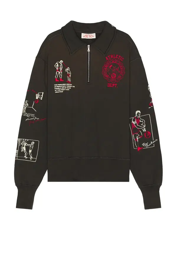 SAMUEL ZELIG Varsity 1/4 Zip Sweater