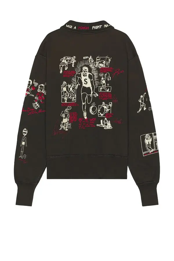 SAMUEL ZELIG Varsity 1/4 Zip Sweater
