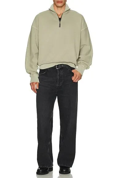 AGOLDE Idris Quarter Zip Sweatshirt