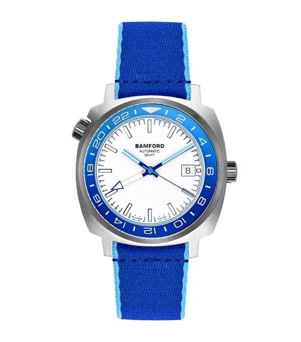 BAMFORD LONDON Stainless Steel Gmt Strap Watch - Blue