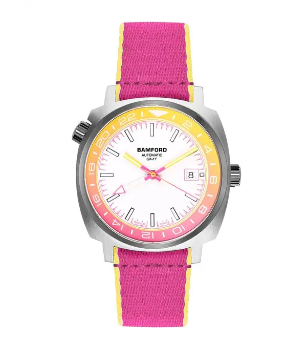 BAMFORD LONDON Stainless Steel Summer Gmt Watch - Pink