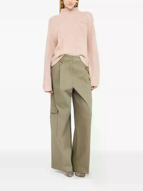 Liu Jo Flower-embellished High-neck Sweater