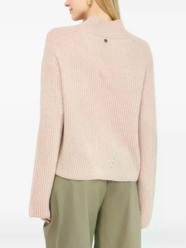 Liu Jo Flower-embellished High-neck Sweater