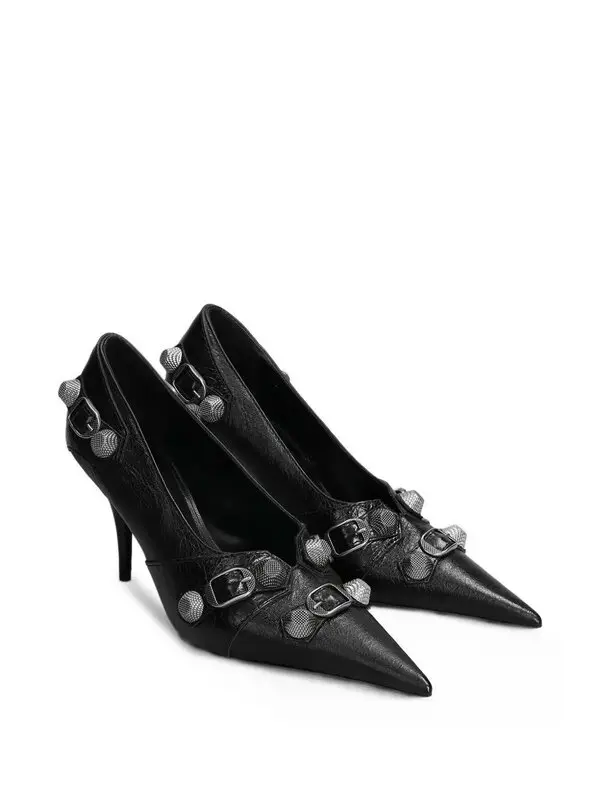 Balenciaga Cagole 90mm Cracked Pumps