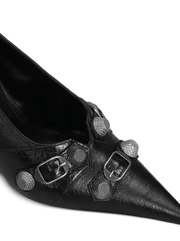 Balenciaga Cagole 90mm Cracked Pumps