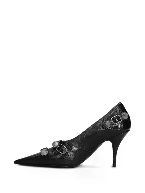 Balenciaga Cagole 90mm Cracked Pumps