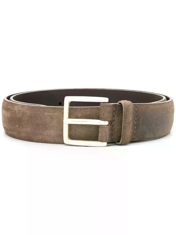 Orciani Adjustable Leather Belt - Neutrals