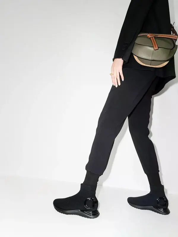 FERRAGAMO Gardena Sock-style Slip-on Sneakers