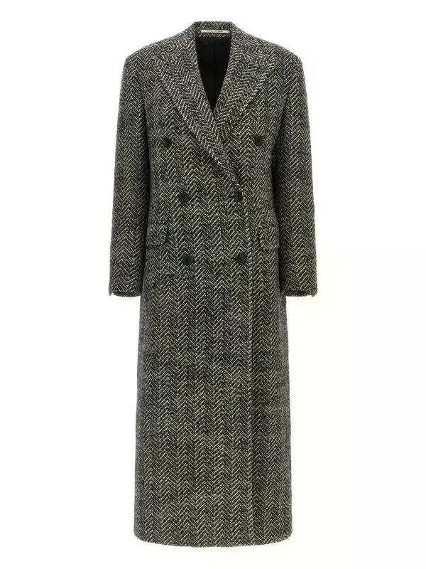 Tagliatore Herringbone Double-breasted Overcoat