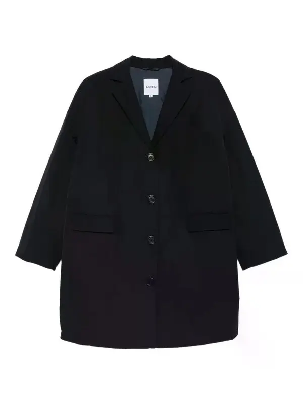 Aspesi Button-fastening Notched-lapel Coat